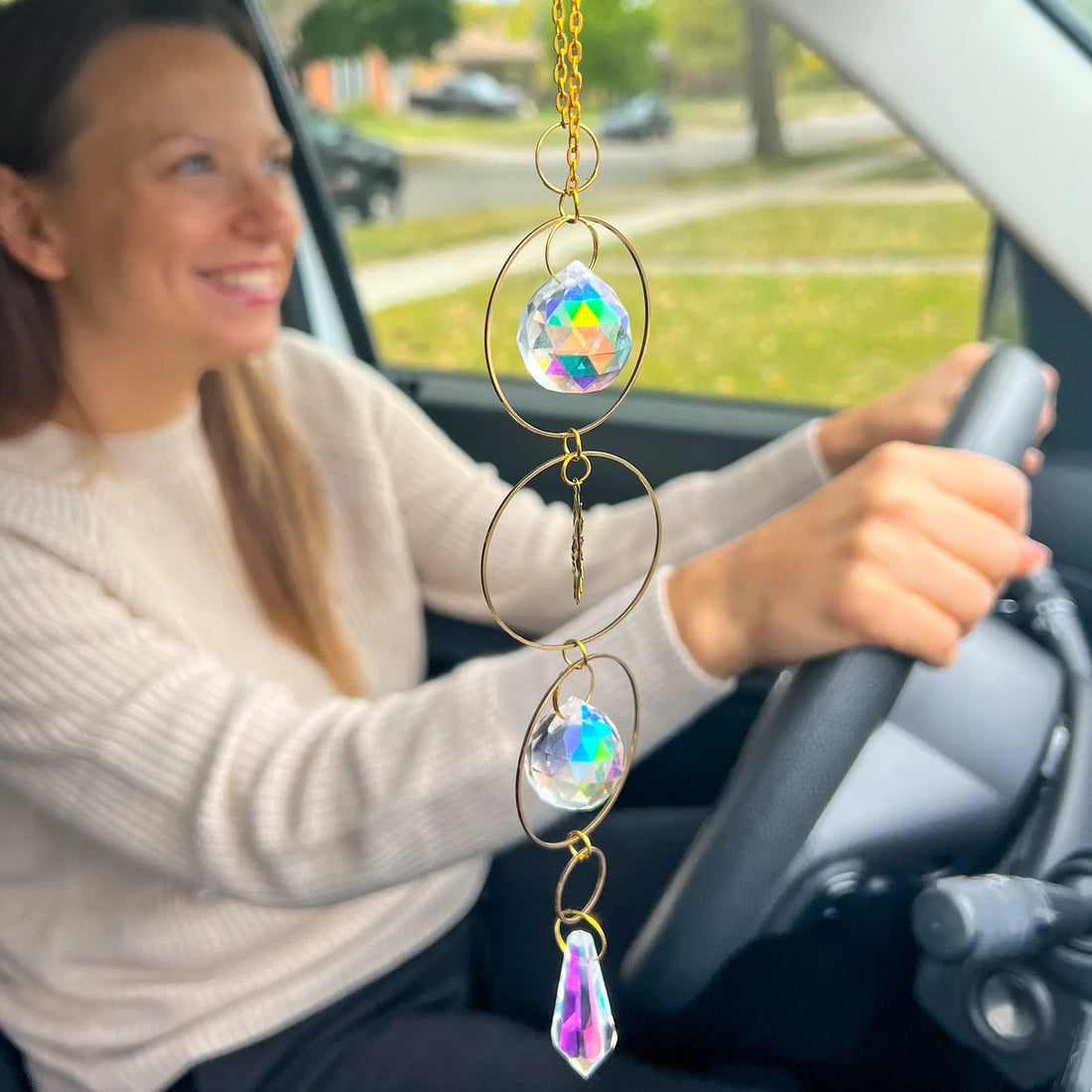 Triple Hoop Boho Crystal Rainbow Maker – Daisy Dunes