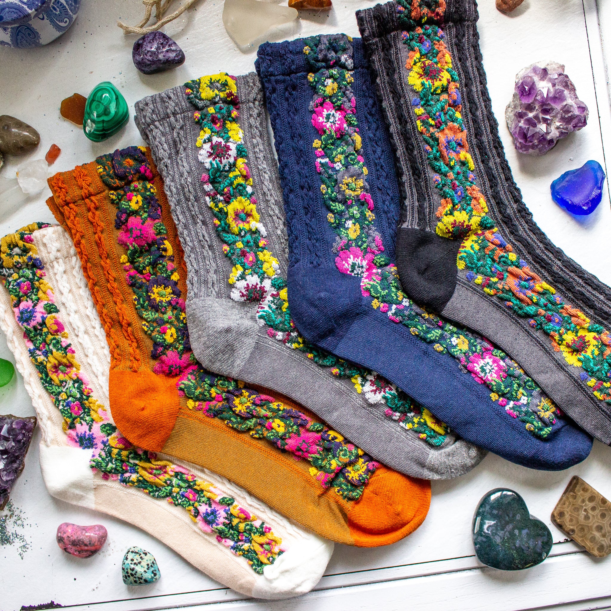 Audrey Vintage Socks | 5 Colors – Daisy Dunes